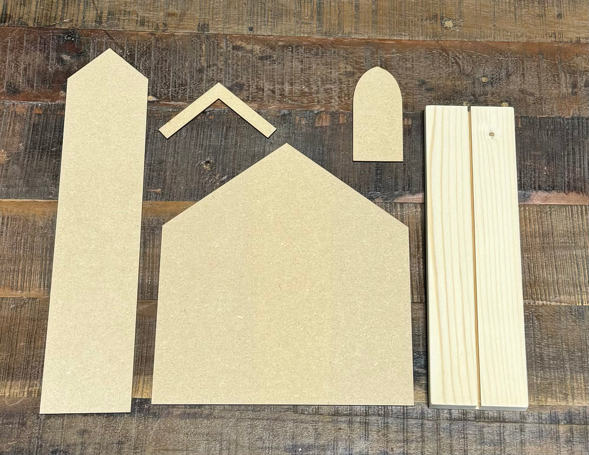 Standing Church - WOOD BLANK – The Creative Maker