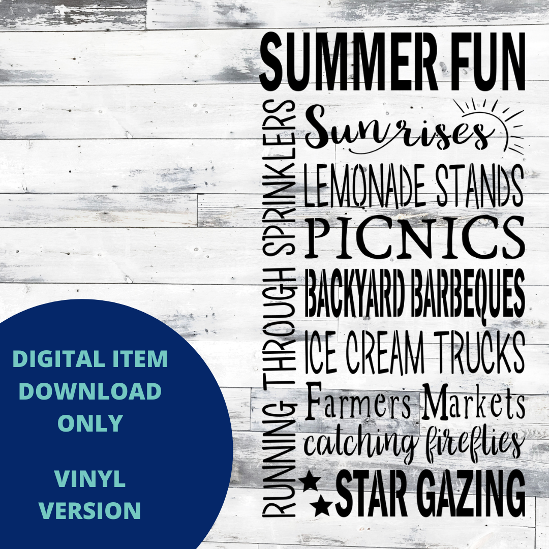 Summer Fun VINYL SVG – The Creative Maker