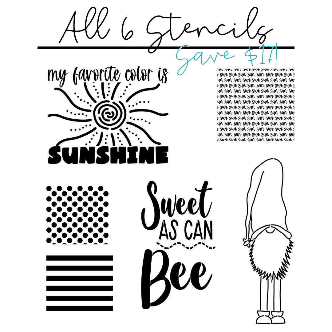 Stencil Bundle - All Paint Week 2022 Stencils – The Creative Maker