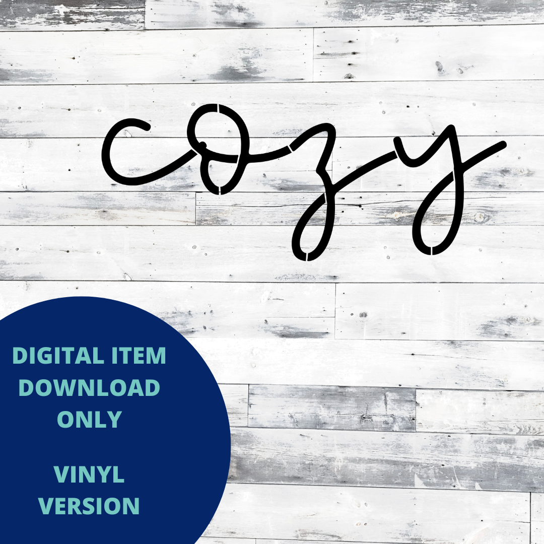 Cozy VINYL SVG – The Creative Maker